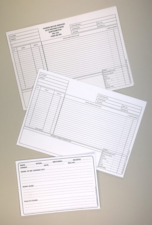 Motor Mechanic / Engineer Printed Products – Rogers Quick Print